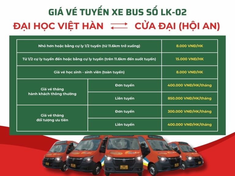 Chi tiết tuyến bus Đà Nẵng – Hội An: lộ trình, thời gian, giá vé – DIFF 2025